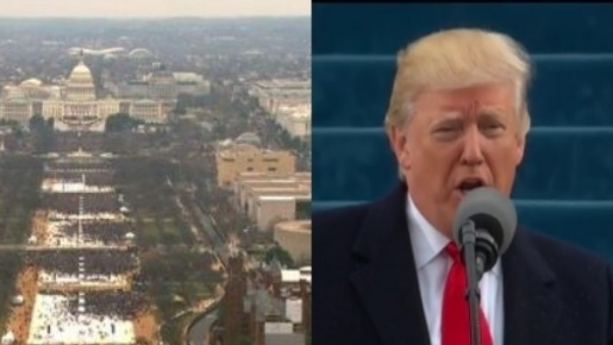 Donald Trump inauguration crowd one-third the size of Obama's ...