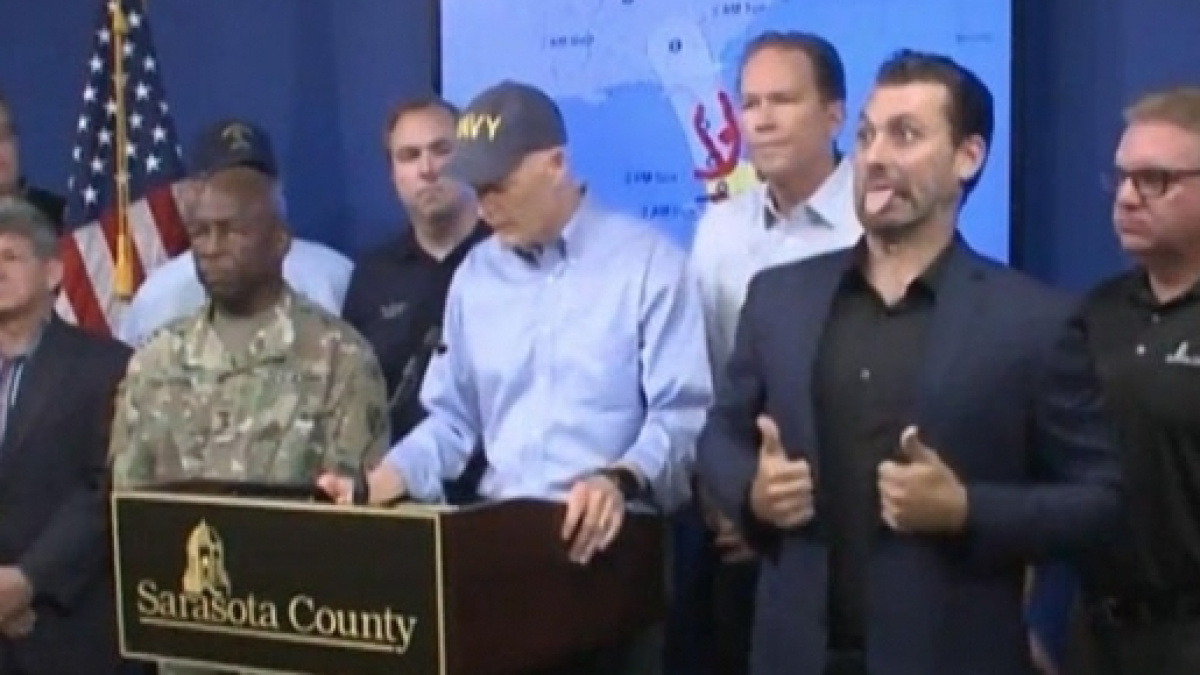 Watch sign language interpreter become star of Gov. Rick Scott’s Irma ...