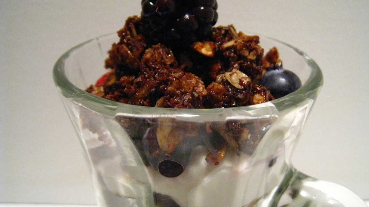 Simple American vegan parfait recipe
