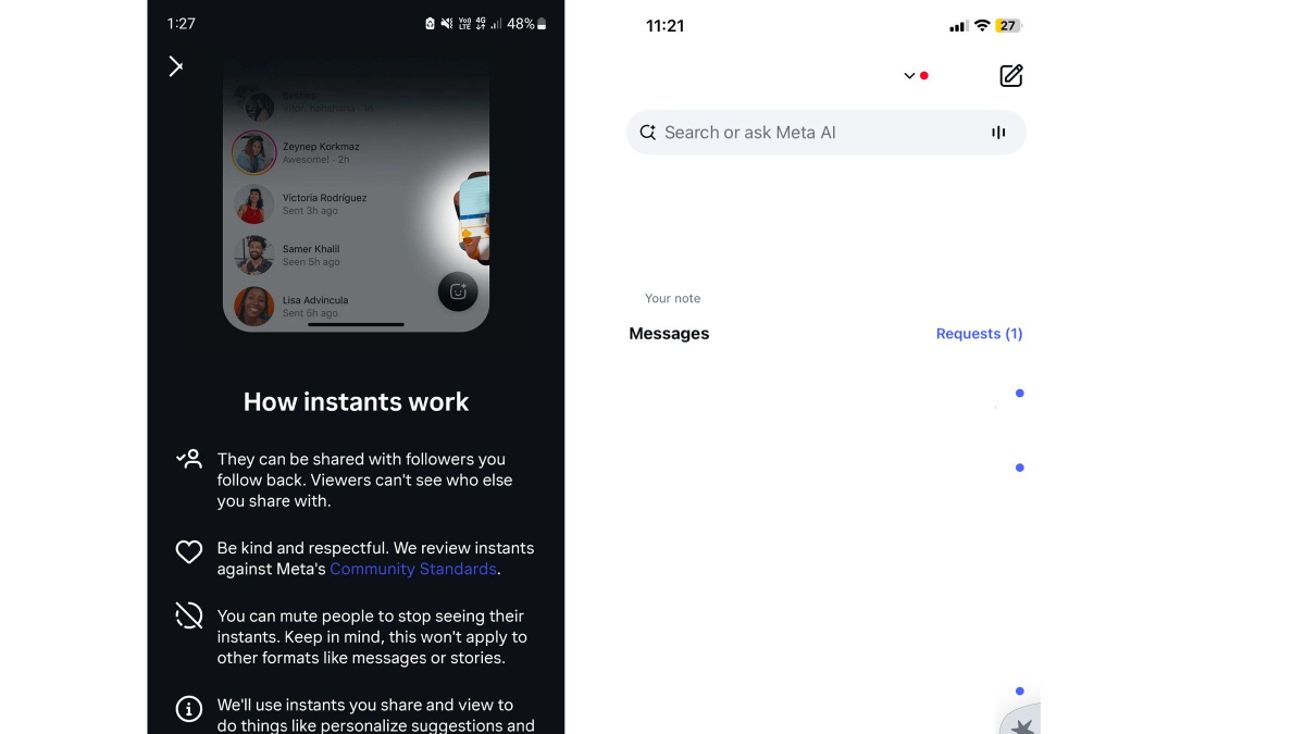 Instagram testa 'Instants': la nuova app per foto effimere e autentiche